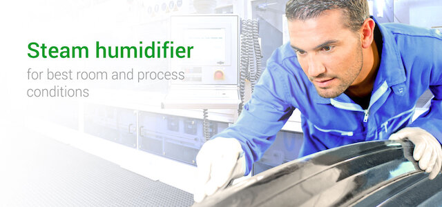 HVAC steam humidifiers for best room climate and process conditions