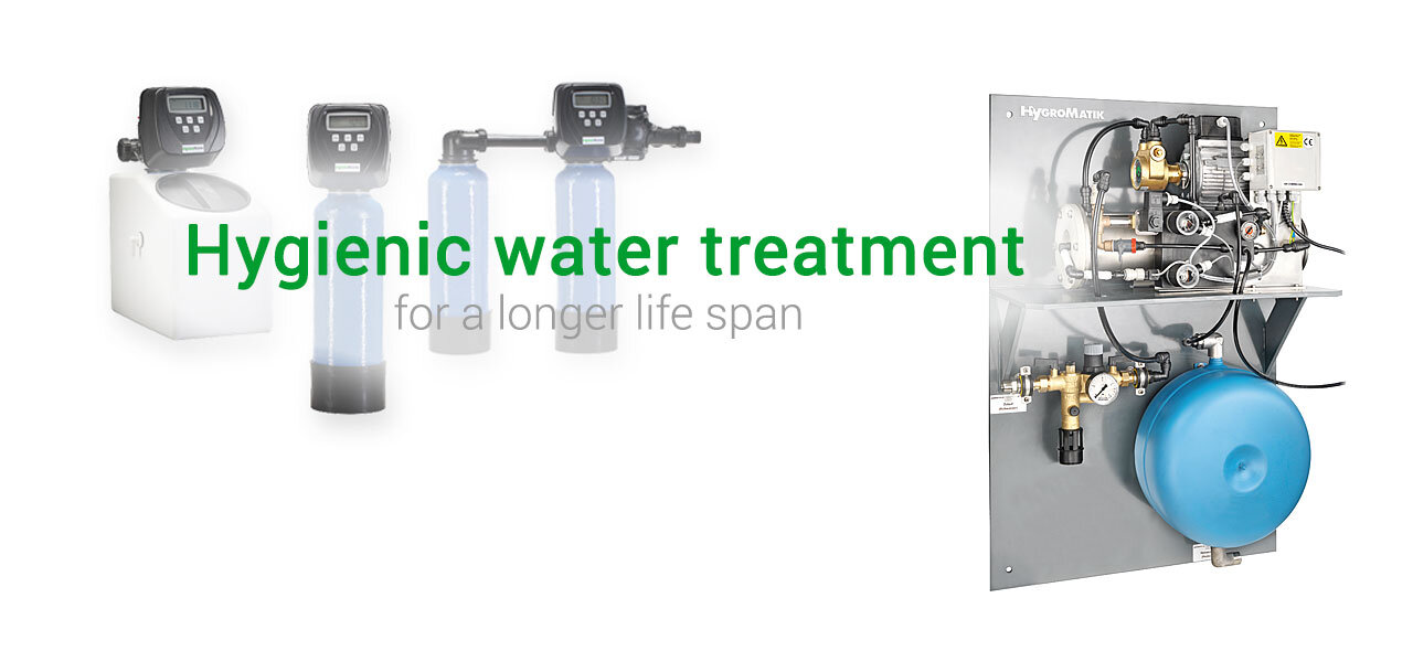 Hygienic water treatment for air humidification systems. HygroMatik